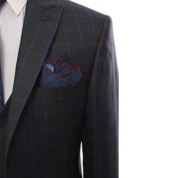 Derman | Suits & Blazers | Blue On Black Exquisite Turkish Suit By ...